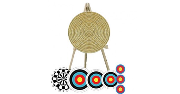 Advanced Archery Target and Stand Set with Target Faces